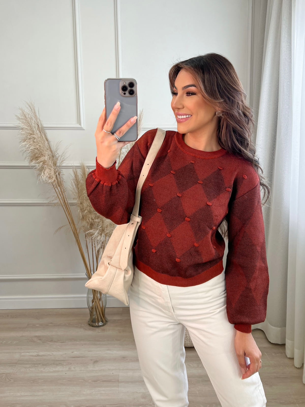 Bl Anne - escocês pompom - Petit Poa Tricot